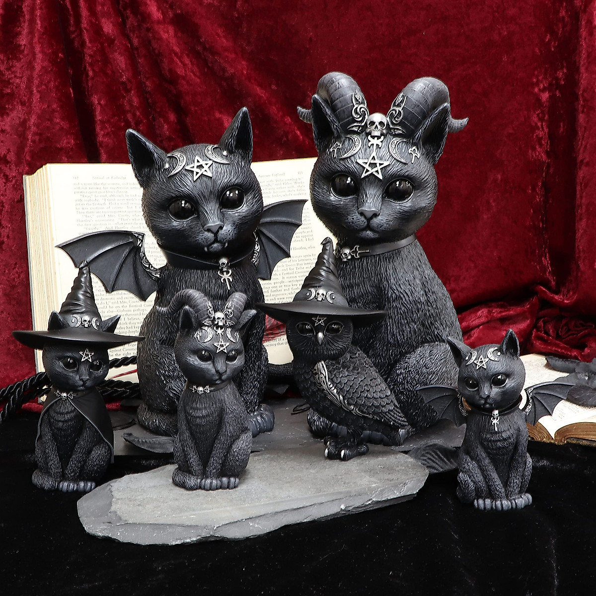 Nemesis Now Cult Cuties Adorable Occult Figurines, Bewitching Evil Spirit Creatures, Hand-Painted, Resin - Pawzuph