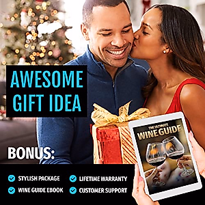 VINVOLI Wine Foil Cutter - Luxury Stainless Steel Wine Foil Cutter Tool - Foil Cutter for Wine Bottles - Wine Cutter Foil Opener Neck Label Remover - Wine Top Seal Cutter - Wine Bottle Foil Cutter