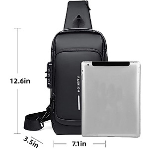 USB Charging Sport Sling Anti-theft Shoulder Bag, Anti Theft Sling Bag, Waterproof Shoulder Backpack, Sports Crossbody Bag