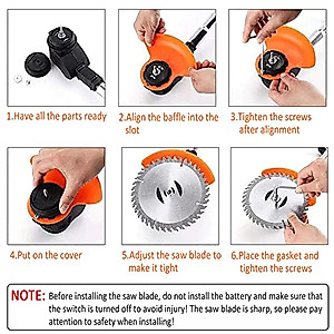 24V Electric Weed Eater Cordless Weed Wacker 3-in-1 String Trimmer with Wheels, Lawn Edger Brush Cutter with 3 Types Blades, Garden Tools for Garden and Yard