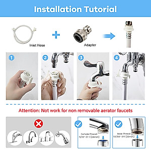 Washing Machine Washer Machine, 17.7lb/1.25cu.ft Washer Dryer Combo All In One (Semi-Dry) Apartment Dorms Laundry Compact Portable Washer Gray, LED Display, 8 Water Levels, 10 Wash Programs