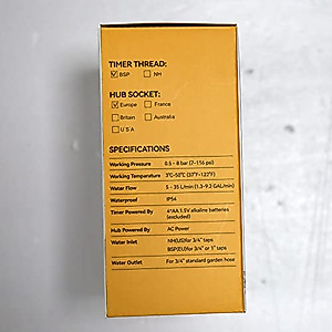 RAINPOINT Sprinkler Timer with Wi-Fi Hub, Smart Watering Timer Programmable Water Timer Hose Faucet Timer, Wireless Remote Control Irrigation System with Water Flow Meter, for Outdoor Yard, Garden