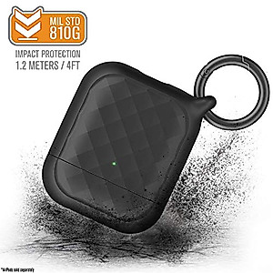 Catalyst Ring Clip case for AirPods 1 & 2 Silicone AirPods Case with Textured Pattern, Extra Grippy High Gloss Surface Finish,