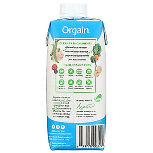 Orgain, Nutri Shake Vegan Sweet Vanilla Bean Organic, 11 Fl Oz