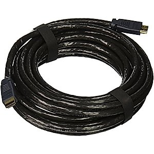 Legrand - C2G Plenum Rated Ethernet Cable, Plenum Rated HDMI Cable, HDMI Cable, HDMI Cable 25 ft, Black High Speed Ethernet Cable, 1 Count, C2G 41191