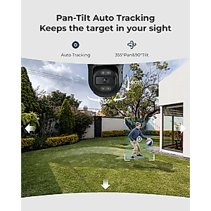 REOLINK RLC-830A - 4K PTZ PoE Camera System, Outdoor IP Security Camera, 355° Pan & 90° Tilt, Smart Detection, Auto-Tracking,Secured Local Storage, Color Night Vision