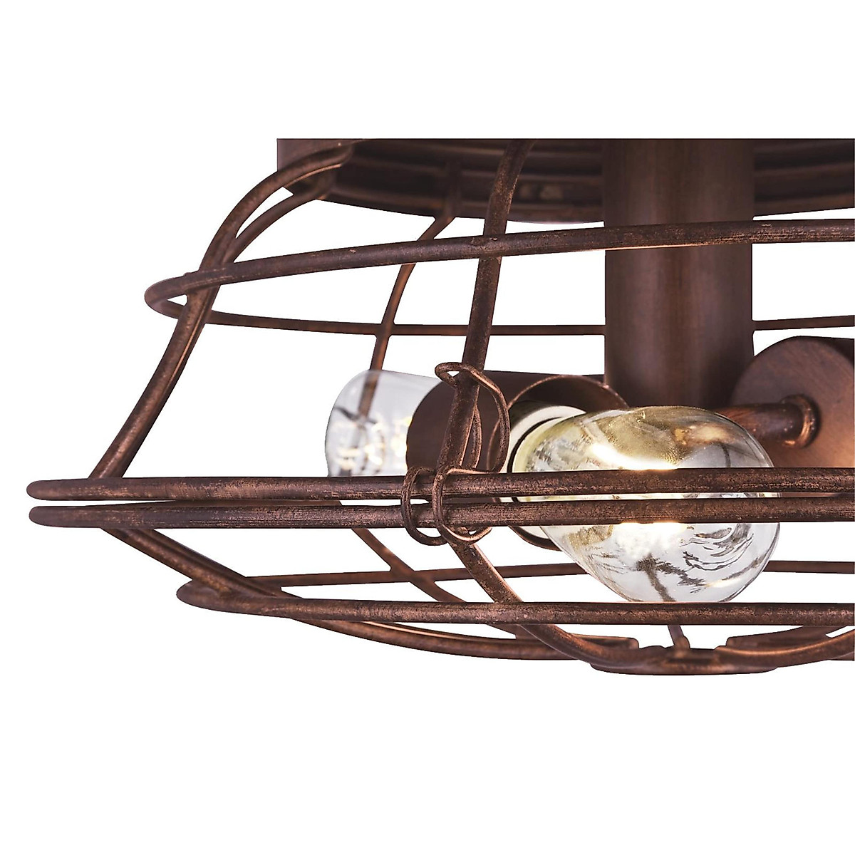 Westinghouse Lighting 74001B00 Vintage-Style Barnett, Smart WiFi Ceiling Fan Compatible with Amazon Alexa and Google Home with LED Light, Remote Control, 48 Inch, Barnwood Finish, Cage Shade