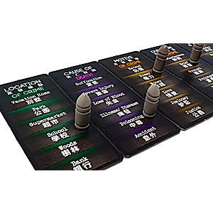 Grey Fox Games Deception: Murder in Hong Kong Board Game, Fast Pace Murder Mystery, 20 min, 4-12 Players, Age 14+ ...Who Among You Can See Through The Lies or is Capable of Not Getting Caught
