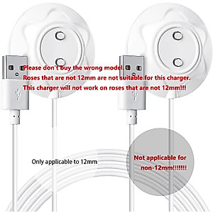 YbSum Only-12mm Magnetic Standing Adapter, Compatible Rose Charger, Fast Charging USB Cable Replacement Base Dock Station for Rose, 2pack