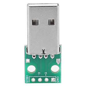 Akozon USB Type A to DIP Adapter Board, 4 Pins, Standard USB