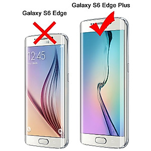 ANSIWEE Galaxy S6 Edge Plus Case, Shockproof Phone Cover, Galaxy S6 Edge Plus Cover, Soft TPU Bumper Hard PC Case Brushed PC Texture Protective Armor for Samsung Galaxy S6 Edge Plus (Rose Gold)