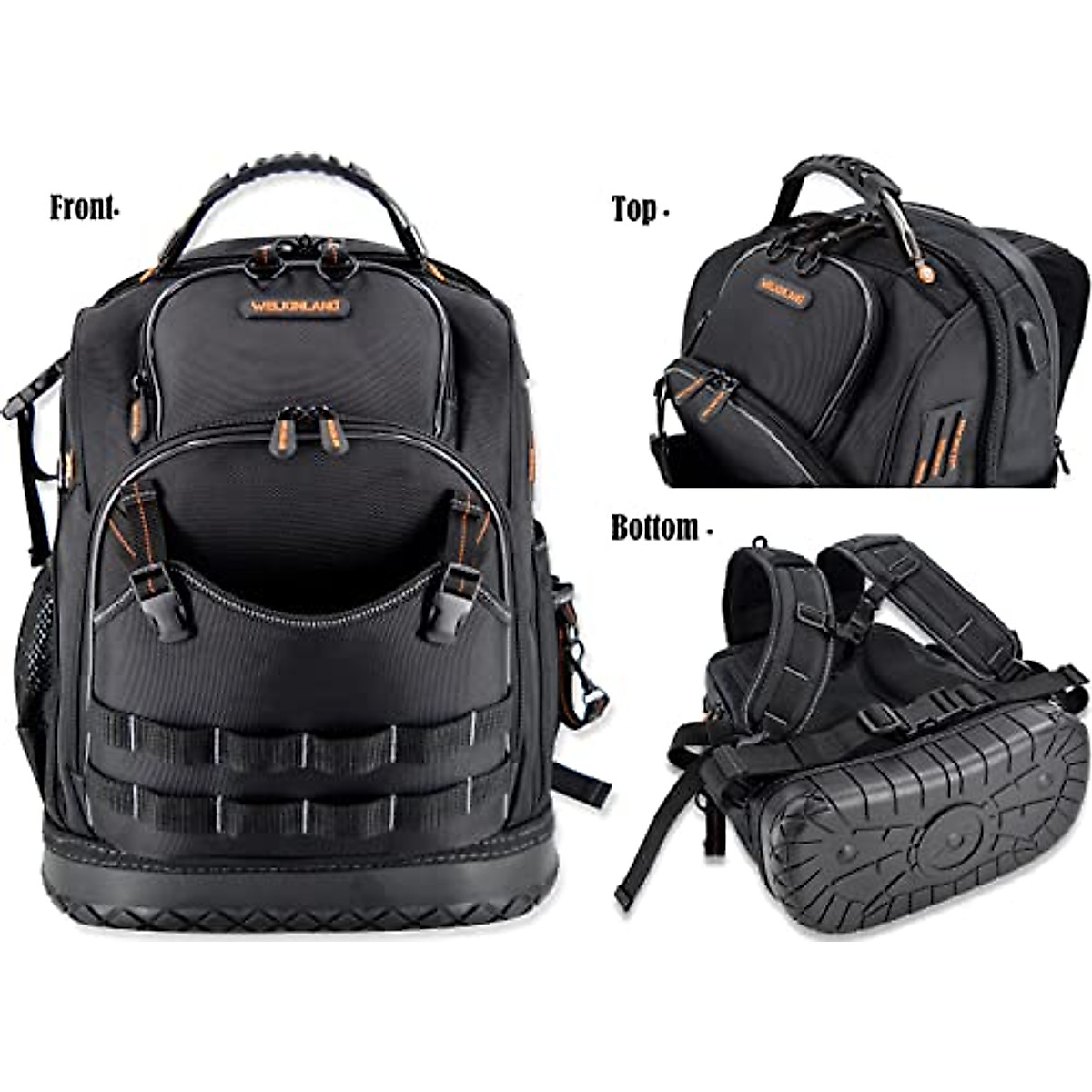 77-Pockets Tool backpack, Tool backpack for men, HVAC tool bag backpack, Electricians backpack tool bag, Large electrician backpack, Tool backpack for electricians, Tool backpack for construction