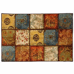 Mohawk Home Free Flow Artifact Panel Patchwork Accent Area Rug, 1'8"x2'10", Multi