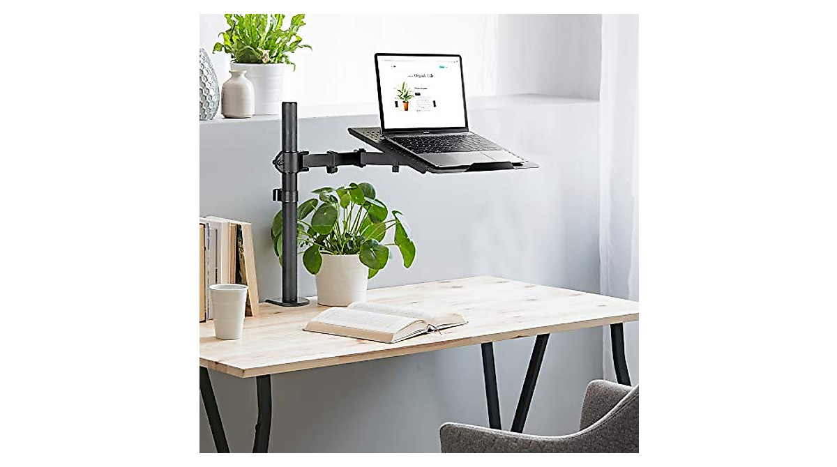 Mount-It! Adjustable Laptop Desk Mount | Ergonomic, Fully Articulating