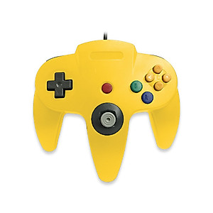 Old Skool Classic Wired Controller Joystick for Nintendo 64 N64 Game System - Yellow