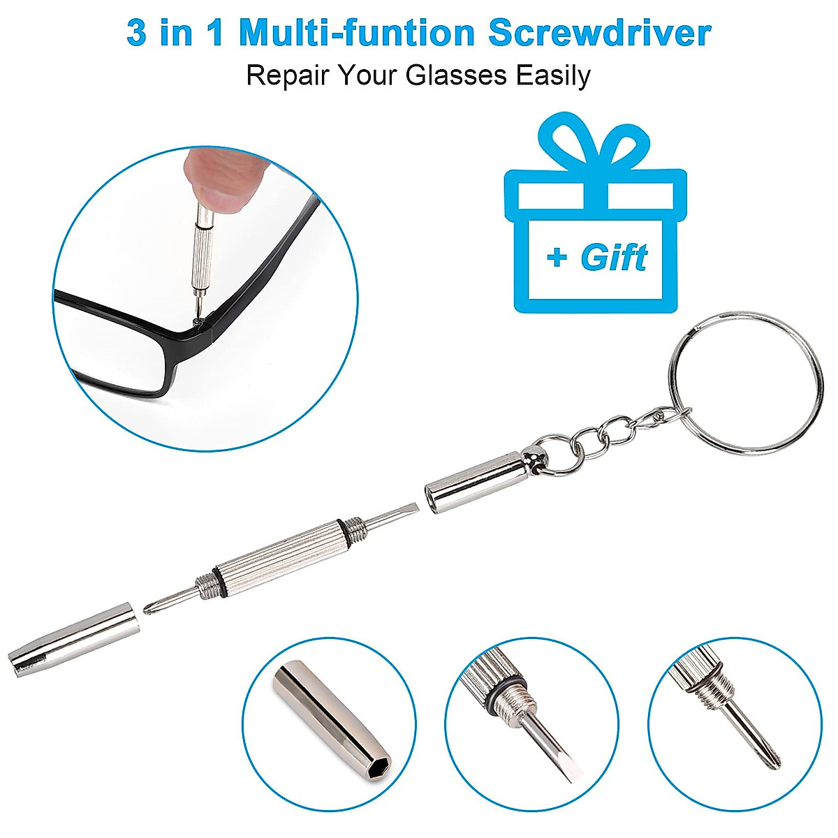 LDCREEE 12 Pairs Eyeglass Ear Grip, Anti-slip Eyeglass Holder, Premium Silicone Ear Hook, Eyeglass Temple Tips Sleeve Retainer for Glasses, Sunglasses （Black, Clear-12 Pairs）