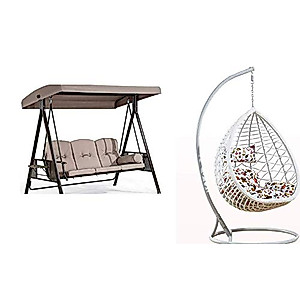 700lbs Weight Capacity Hammock Chair Spring for Porch Swings Hanging Chairs 2 Pieces Suspension Hooks