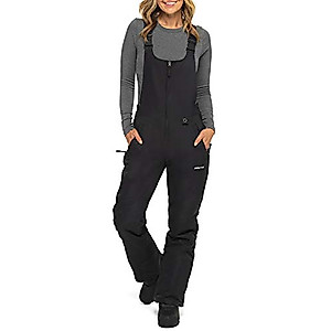 Arctix Women's Essential Insulated Bib Overalls, Black, Medium, 1450
