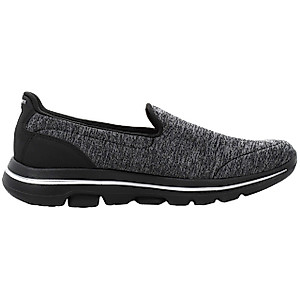 Skechers Women's GO Walk 5-Honor Sneaker, Black/Black, 7.5 Wide