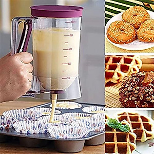 TTKL Cupcake Pancake Cookies Cream Dispenser Cake Mix Jug Baking Essentials Maker Cooking Tools Funnel Measuring cup Accessories