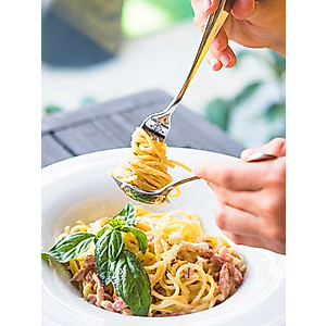 Advivio 2PCS My Mac and Cheese Spoon Funny Engraved Stainless Steel Spoon Fork Set, Dessert Spoon Dinner Fork for Mac and Cheese Lovers Friends Brother Sister Christmas Birthday Graduation Gifts