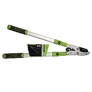 KSEIBI 252606 Anvil Lopper with Telescoping Aluminium Light-weight Handle, Tree Trimmer, Branch Cutter, Loppers, Pruning Shears, Garden Pruners Up to 2 Inch Cutting Capacity, 28 ~ 40 Inch