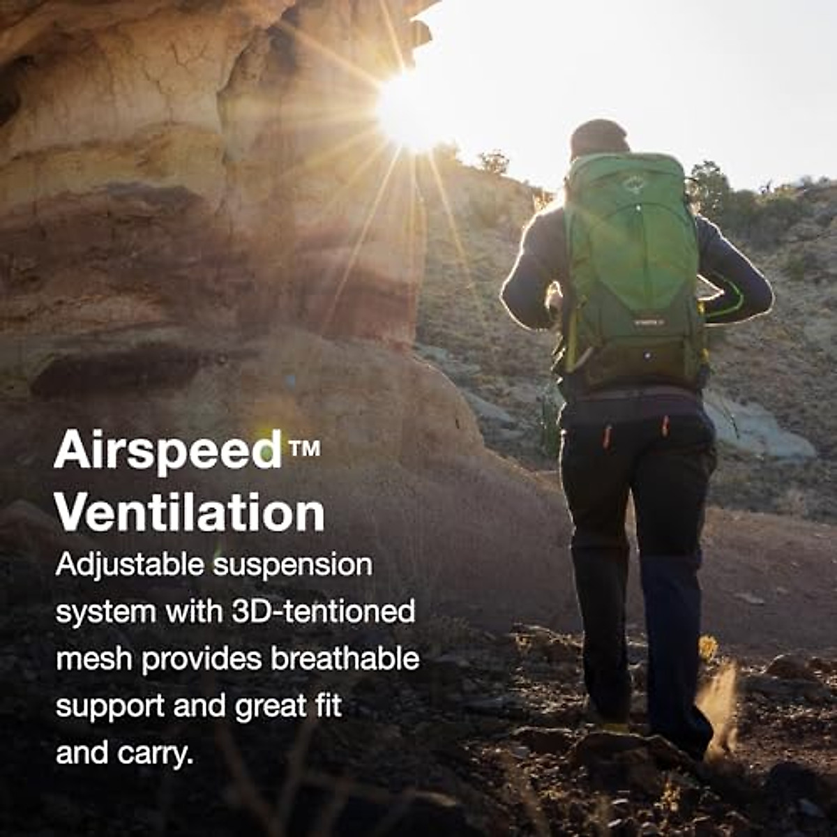 Osprey Stratos 24L Men's Hiking Backpack, Tunnel Vision Grey