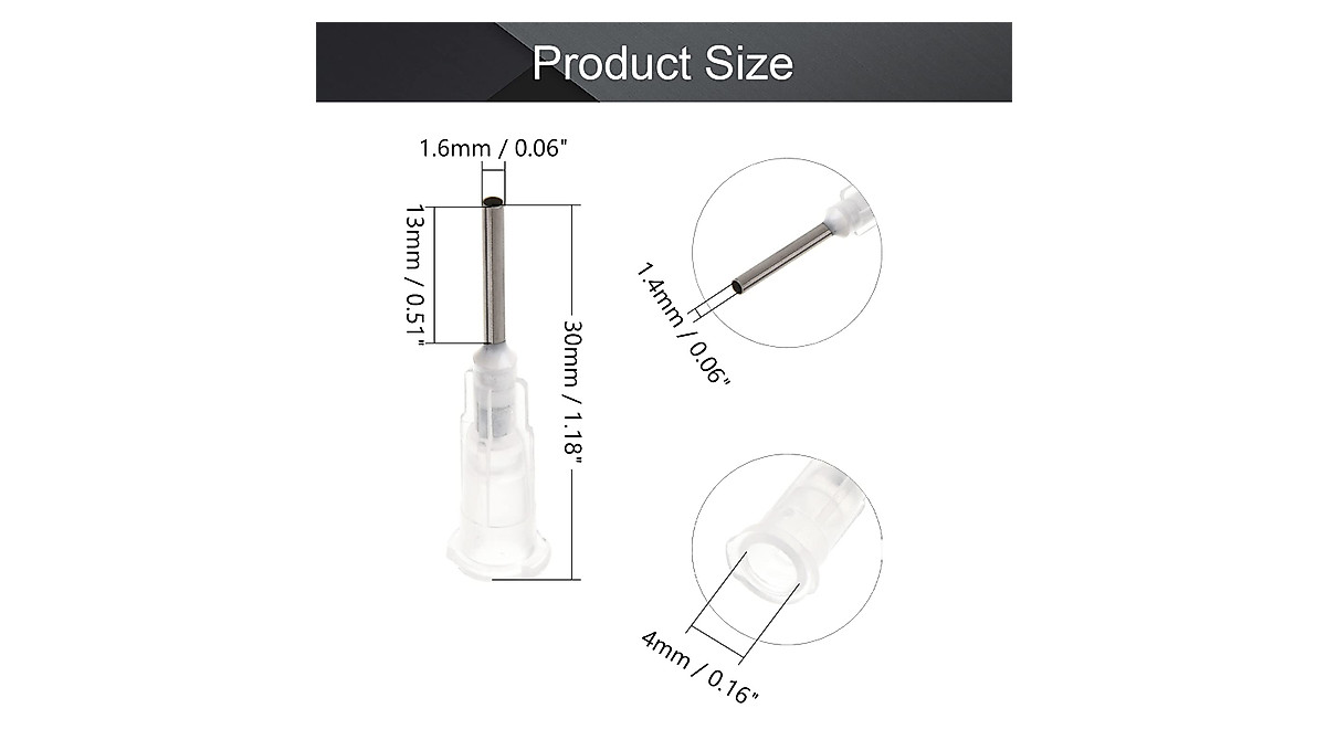 Utoolmart 17G Blunt Tip Syringe Needles - 10pcs Set