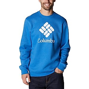 Columbia Men's Trek Crew, Bright Indigo Heather/CSC Stacked Logo, X-Large