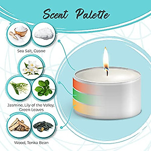 Moonlight Makers You're Not Like A Regular Mom, You Are A Cool Mom Candle, Sea Salt & Orchid Scented Handmade Candle, Natural Soy Wax Candle, 25+ Hour Burn Time, 8oz Tin, Mother's Day Gift