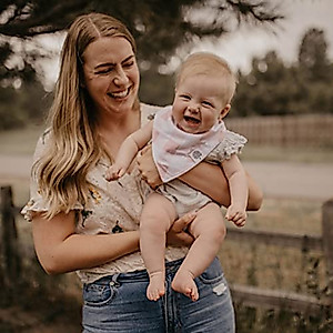 Parker Baby Bandana Drool Bibs 4 Pack Baby Bibs for Girls - "Lincoln Set"