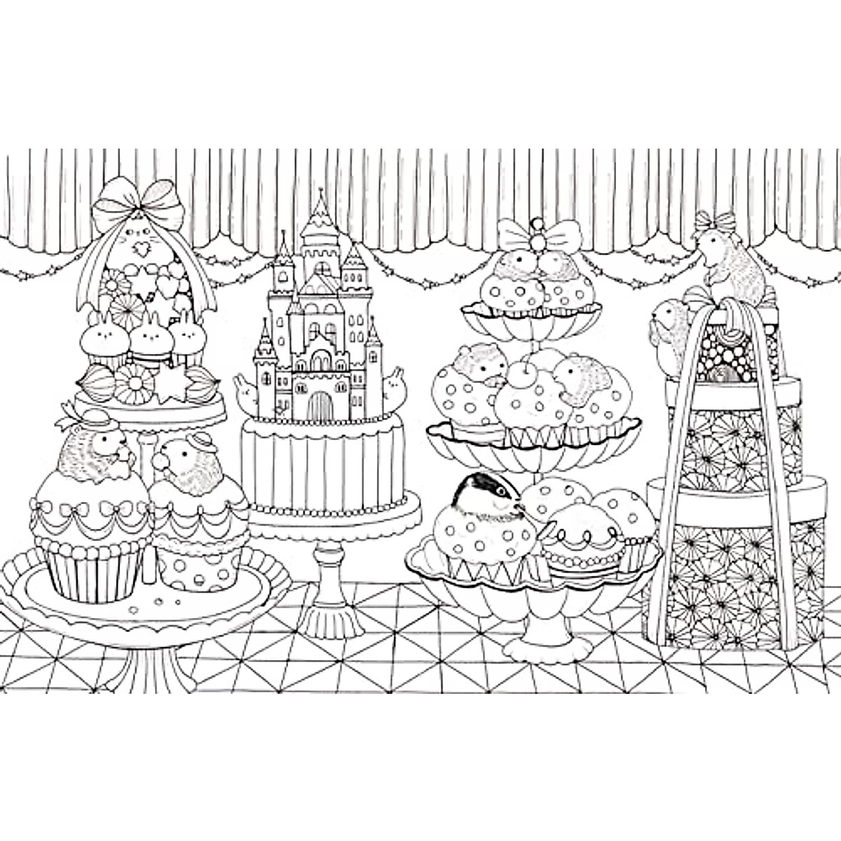 A Million Kawaii Cuties: The Sweetest Things to Color (A Million Creatures to Color)