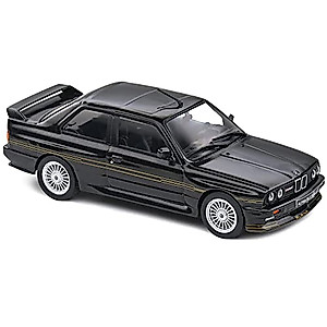 1989 E30 M3 Alpina B6 3.5S Diamond Black Metallic 1/43 Diecast Model Car by Solido S4312002