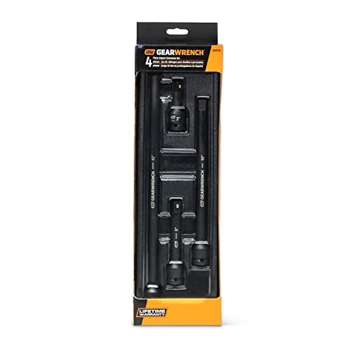 GEARWRENCH 4 Pc. 1/2" Drive Impact Extension Set 3", 5", 10" & 15" - 84950N