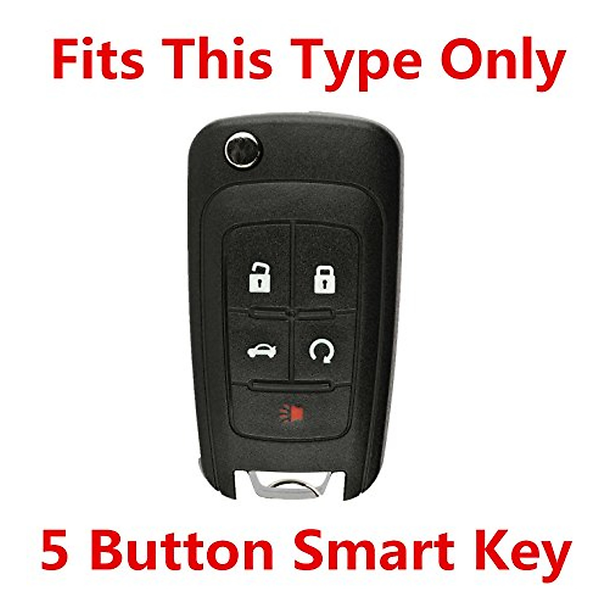 Rpkey Silicone Keyless Entry Remote Control Key Fob Cover Case protector Replacement Fit For Buick Encore LaCrosse Regal Verano（Violet）OHT01060512 5461A-01060512