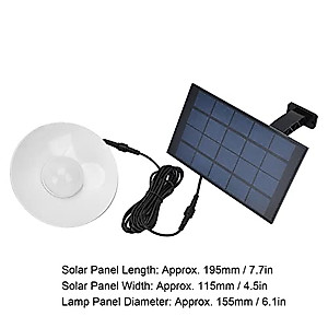 Solar Ceiling Light, Hanging Solar Light, Solar Pathway Light, LED Solar Lamp with Solar Panel IP65 Waterproof Ceiling Lamp Garden Light for Outdoor Courtyard