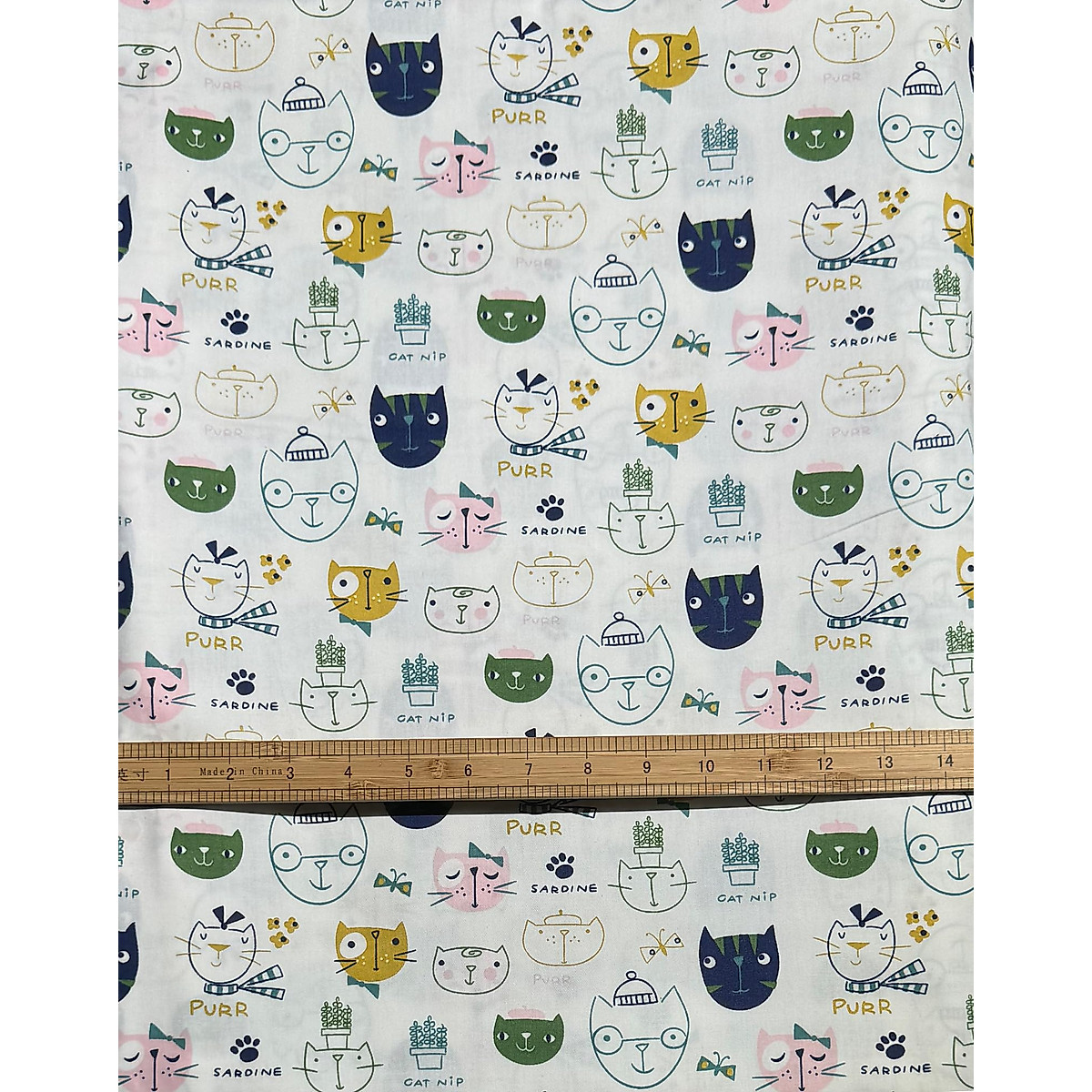 8Pcs Cute Animal Cats Fabirc Fat Quarters Cotton Fabric Bundles,for Quilting,Sewing and DIY Crafts,18 x 22 inches. …
