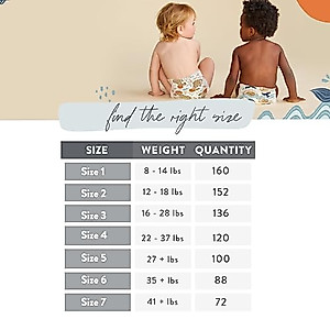 The Honest Company Clean Conscious Diapers | Plant-Based, Sustainable | Beary Cool + Big Trucks | Super Club Box, Size 6 (35+ lbs), 88 Count