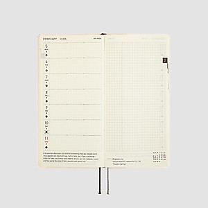 Hobonichi Techo Weeks [English/Tall and Slim Size/January 2024 Start] Tomitaro Makino: Shihai Sumire