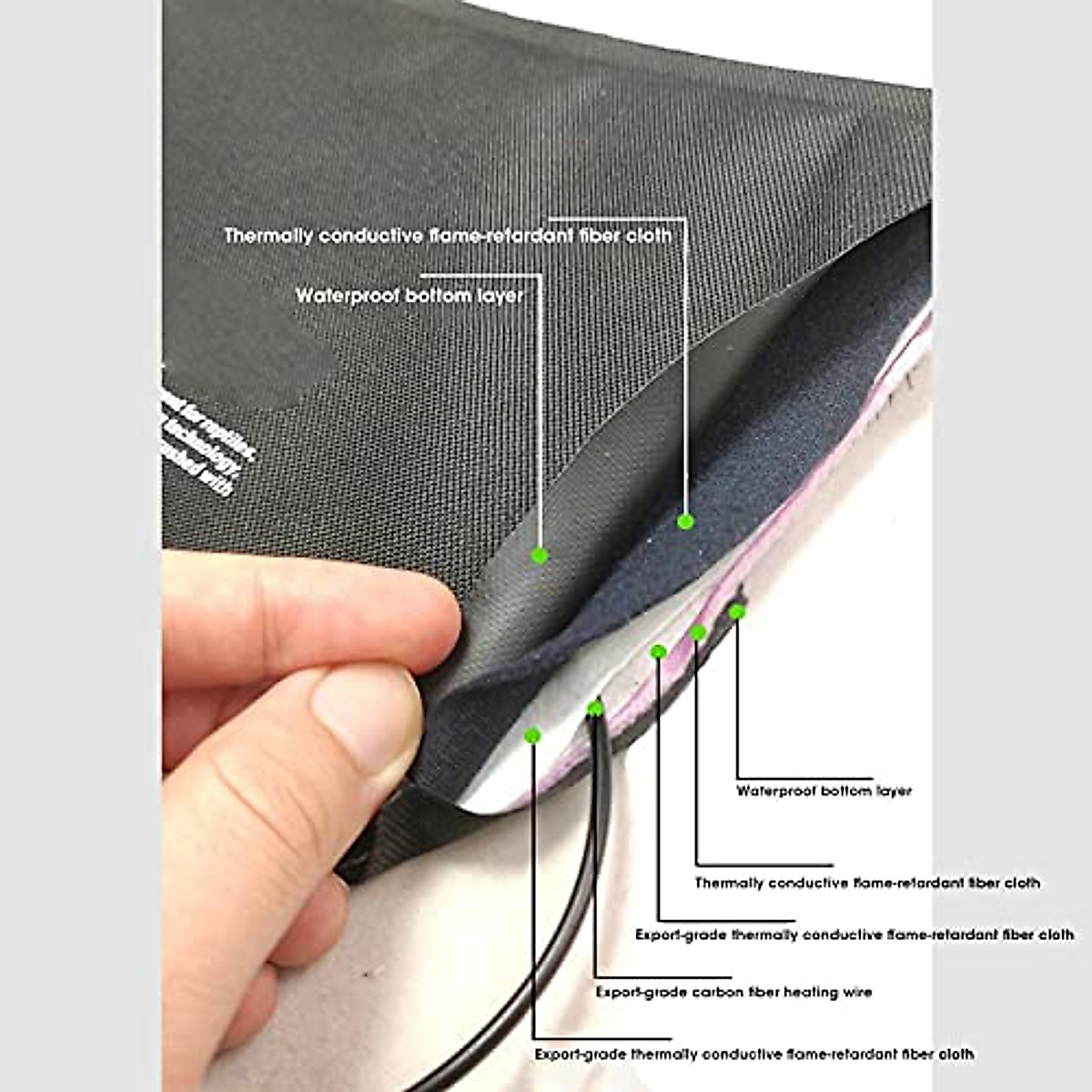 plplaaoo Reptile Heating Pad,Constant Temperature Under Tank Terrarium Warmer Heating Mat, Adjustable Temperature Under Tank Terrarium Heater, Heat Mat for Turtle Snake Frog Lizard Small Animals(L)