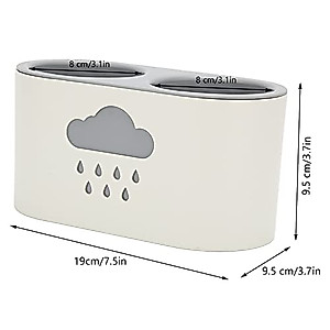 ZJchao Hair Dryer Holder, Wall Mounted Blow Hair Dryer Rack Multifunctional Storage Organizer Punch Free Hair Styling Tools Bathroom Organize Basket Vanity Tray for Bedroom Home Salon