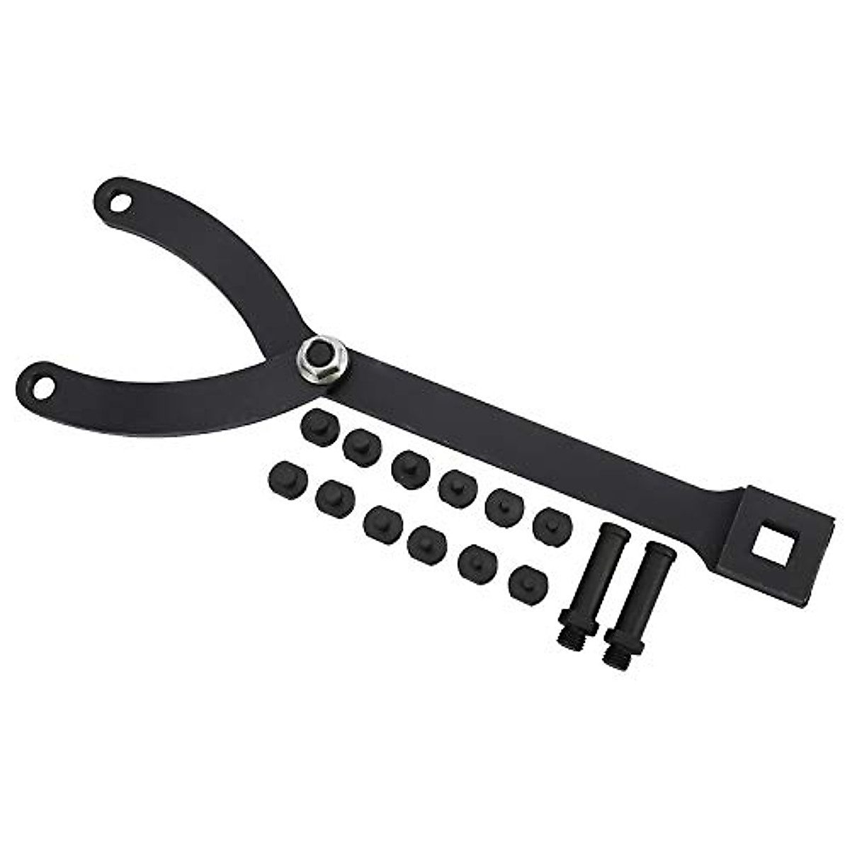 BTSHUB Variable Pin Spanner Wrench 15Pc Adjustable Fan Clutch Pully Holder Wrench Kit