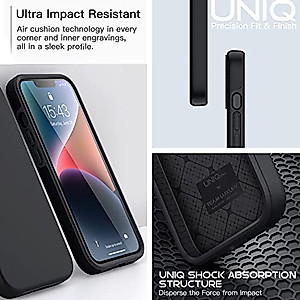 TEAM LUXURY Designed for iPhone 12 Case/iPhone 12 Pro Case, [Ultra Impact Resist] Shockproof Rugged [Anti-Scratch] Protective Case for iPhone 12/12 Pro Phone Case Cover 6.1 Inch, (Black)