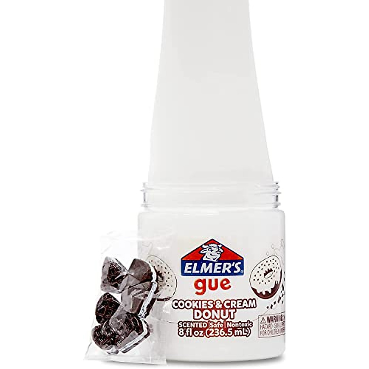 Elmer's GUE Premade, Donut Shop Variety Pack, Scented, Includes Fluffy, Glossy Blue, Slime Add-Ins, 2 Count