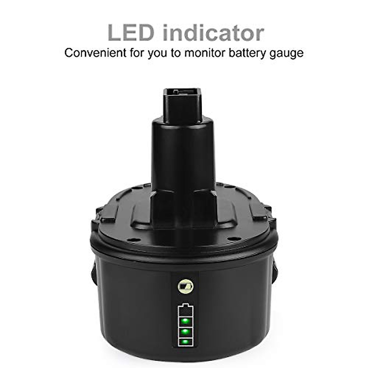 energup 2Pack DC9096 6.0Ah Li-ion Replacement Dewalt 18V Battery for Dewalt 18 Volt XRP Ni-Cad DC9096 DC9098 DC9099 DE9096 DE9098 DW9096 DW9098 DE9503 DC9182 18V for Dewalt 18Volt Batteries