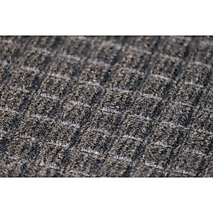 Guardian EcoGuard Indoor Wiper Floor Mat, Recycled Plastic and Rubber, 3' x 5', Charcoal