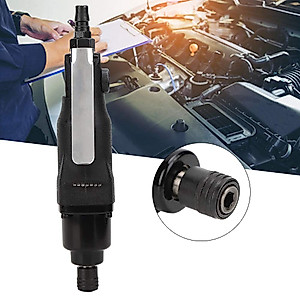 Thincol Air Screw Driver, Straight Reversible Pneumatic Screwdriver with 1/4-Inch Inlet & Cross Screw Bits, High Torque 75N.M Industrial Screw Gun, Adjustable 8000 RPM(US Type)