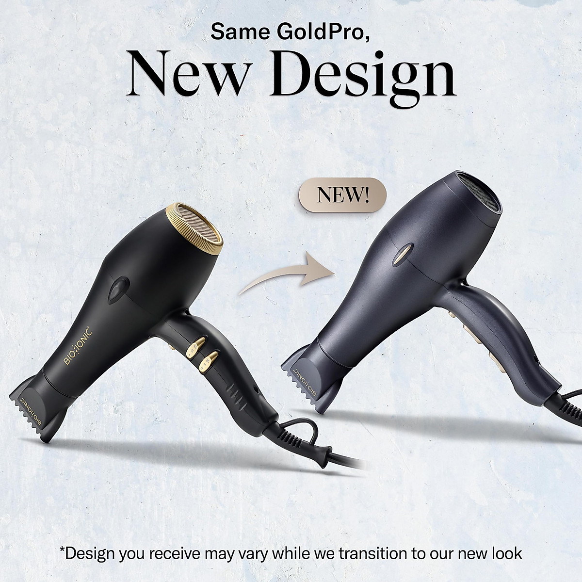 Bio Ionic GoldPro Hair Dryer, Blue, Moisturizing Heat Technology & 24K Gold MX, Ultra-Powerful 1875W AC Motor, Lightweight Blow Dryer with Ergonomic Handle, Multi-Speed Professional Hair Dryer