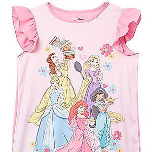 Disney Girls' Princess 3-Pack Nightgown, GIRLS RULE 2, 4