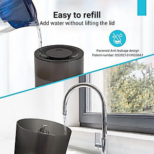 Livatro 4L Top Fill Humidifiers for Bedroom Large Room Nursery, Cool Mist Humidifier With Ultrasonic Quiet, Auto Shut-off and Easy to Clean, Last up to 40 Hours, Black